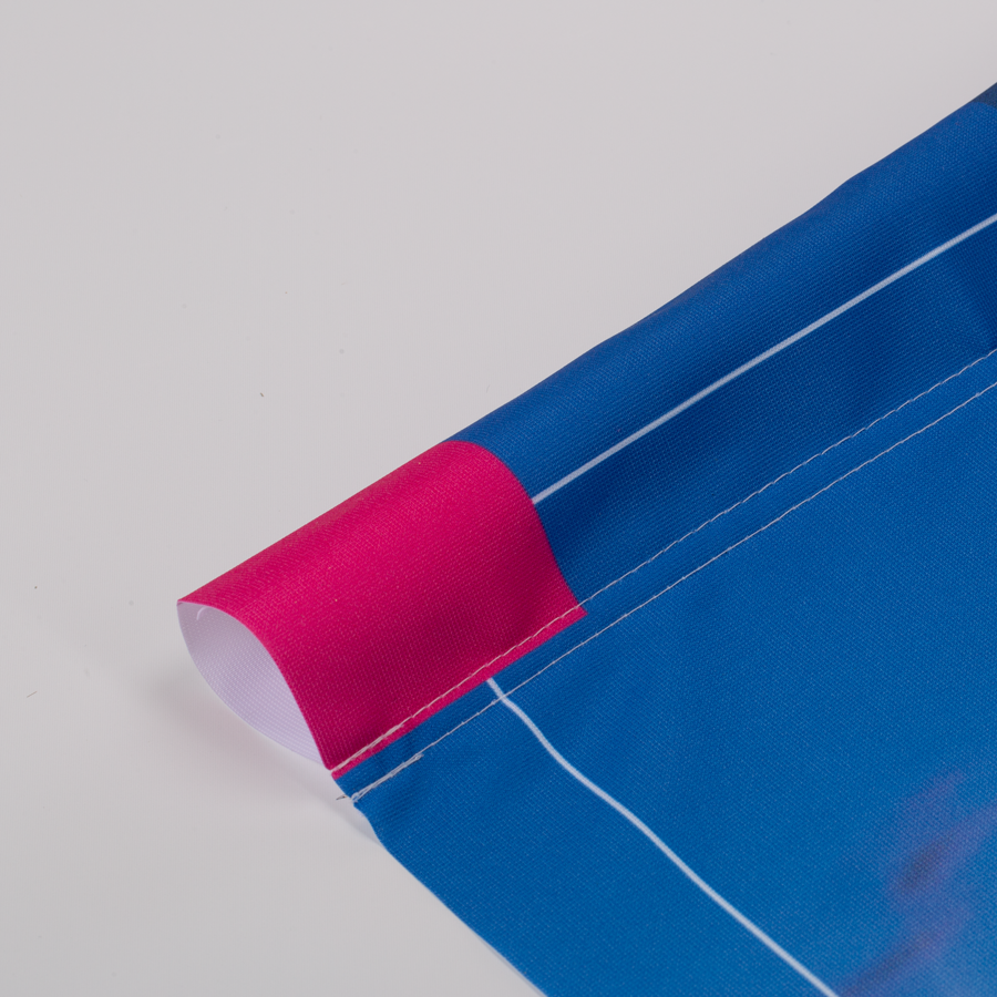 Hochwertige Stoff-Banner 100 x 200 cm, 4/0-farbig bedruckt, Hohlsaum ...